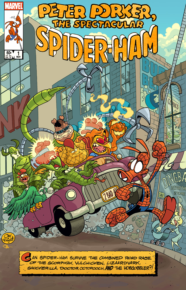 RELAUNCHED: PETER PORKER THE SPECTACULAR SPIDER-HAM #1 by Jay Fosgitt