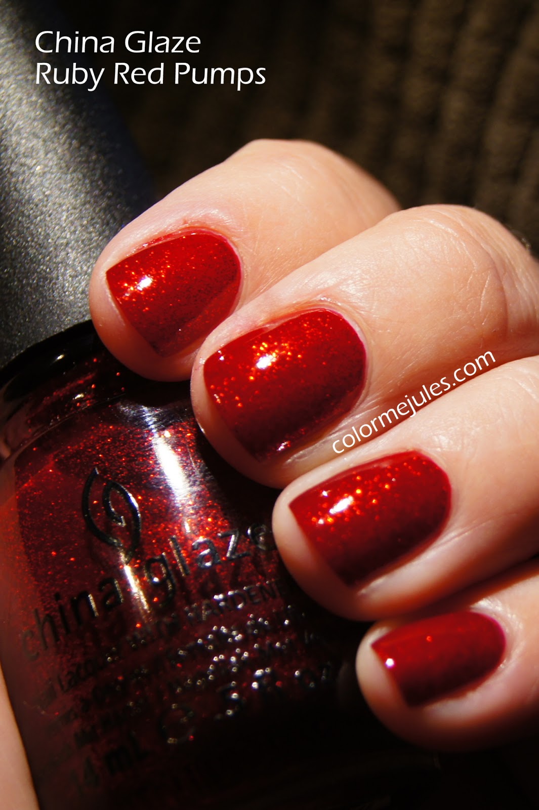 Color Me Jules: China Glaze Ruby Red Pumps