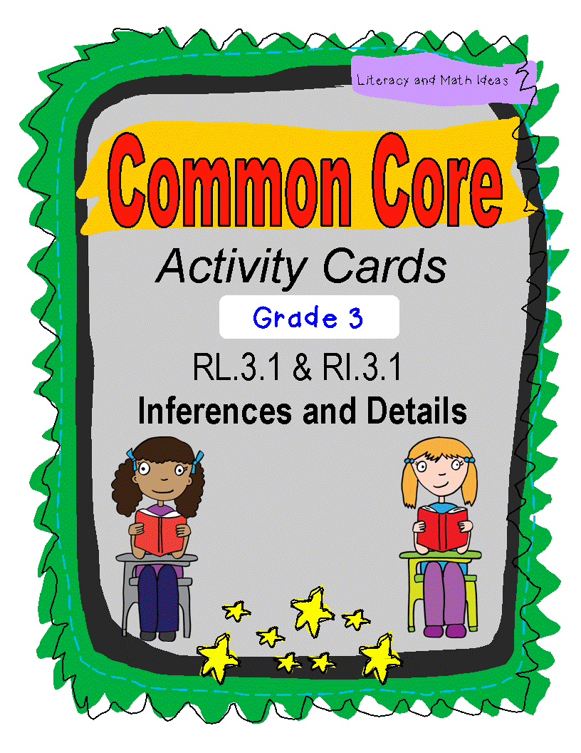 Literacy & Math Ideas: Third Grade Common Core Reading Task Cards Bundle