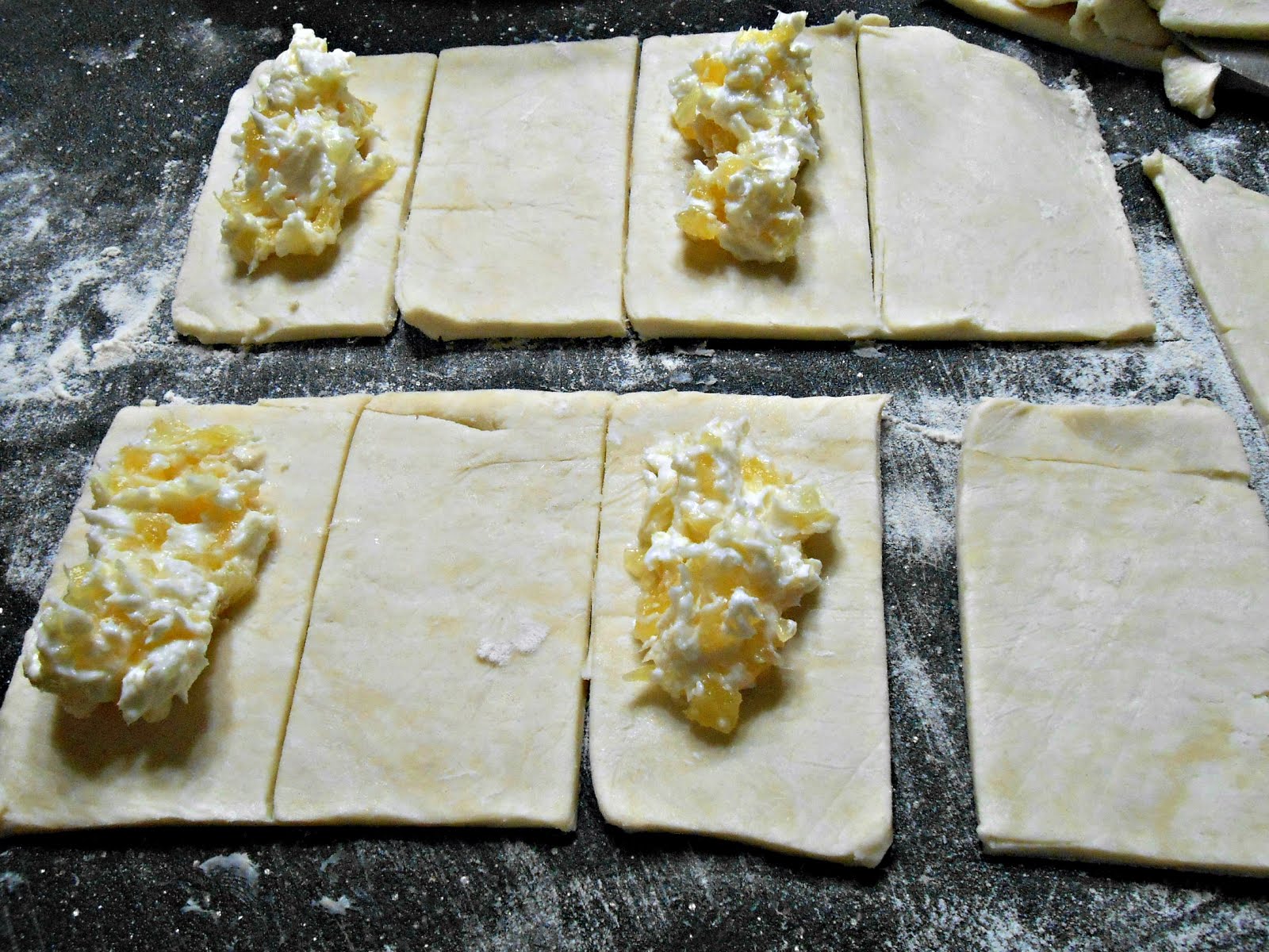 Pineapple-Cream Cheese Turnover