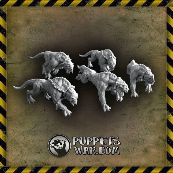 Smells Like Wargaming: 1/30/14: Review: Puppets War Barghest Fiends Pack