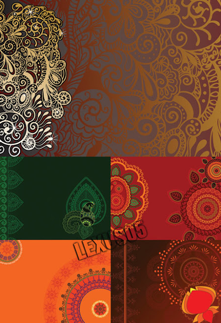 Quality Graphic Resources: Indian Fabric Designs - Vector Textures