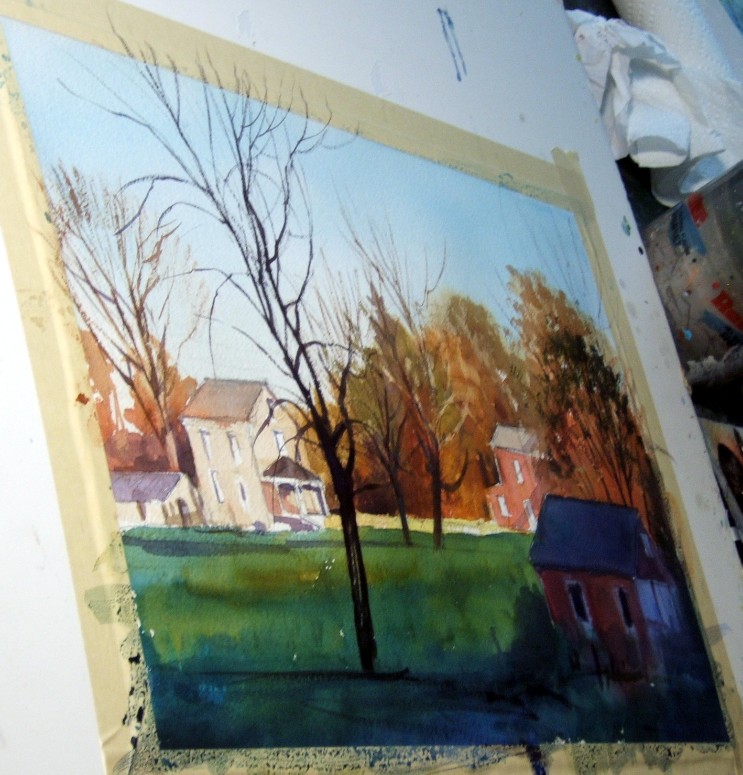 WATERCOLORS AND WORDS: CHRISTOPHER LEEPER WORKSHOP IN APRIL - DAY ONE