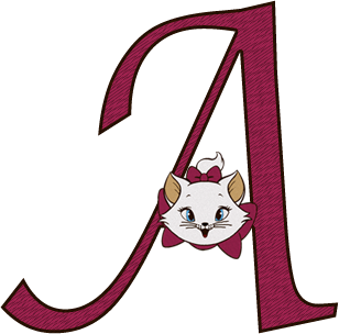 Abecedario con Gatita Marie. Marie Aristocats Alphabet. - Oh my Alfabetos!