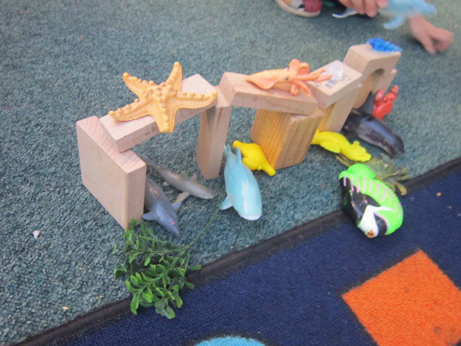 Exploring Through Play: Under the Sea block exploration!