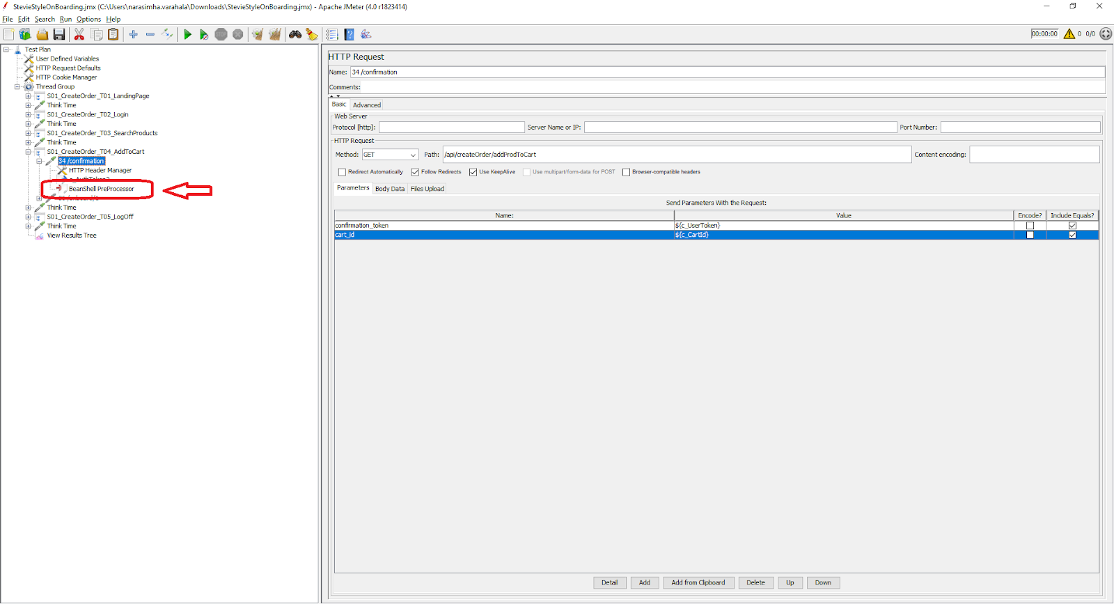 How To Add Arguments To Sampler In Dynamically In Jmeter