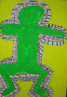 Mrs. Manzella's Student Gallery: 1ST GRADE: KEITH HARING ACTION FIGURES