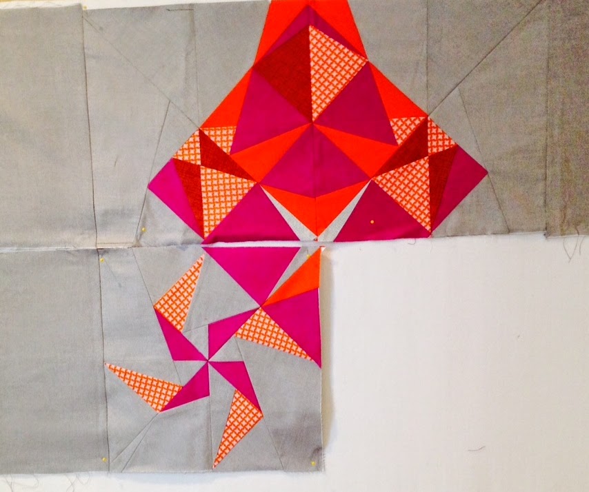 quilting bias: Pink Sun Rising QUILT-ALONG