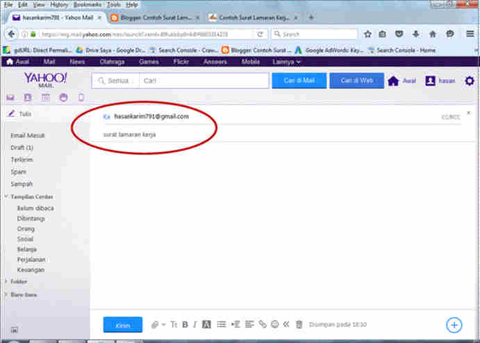Contoh Email Yahoo Contoh Two - Riset