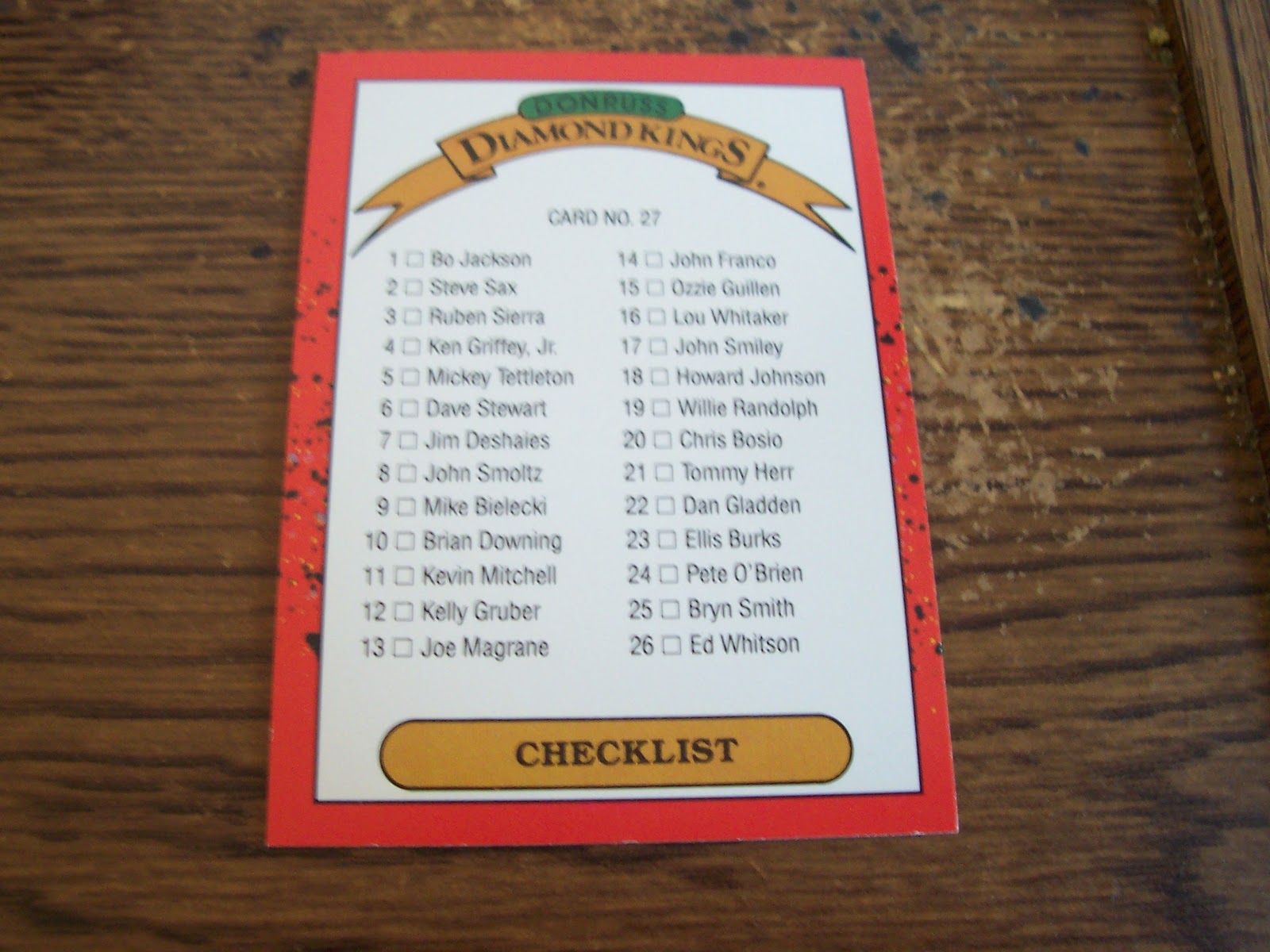 Baseball Card Set Checklists - geititu-mp3