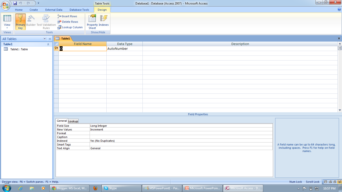 MS Excel, MS Word, MS Power Point, MS Access, MS Office: MS Office