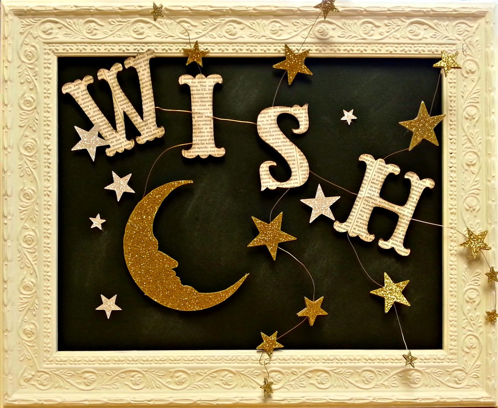 Sunday View: Holiday Chalkboard Wish Frame