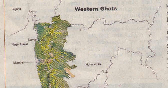 Western Ghats World Map