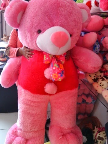 Jual Boneka Beruang Pink Gede Murah - Rina Boneka