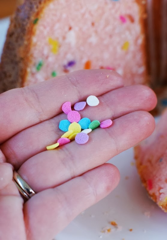 Pink Funfetti Pound Cake | The Kitchen is My Playground