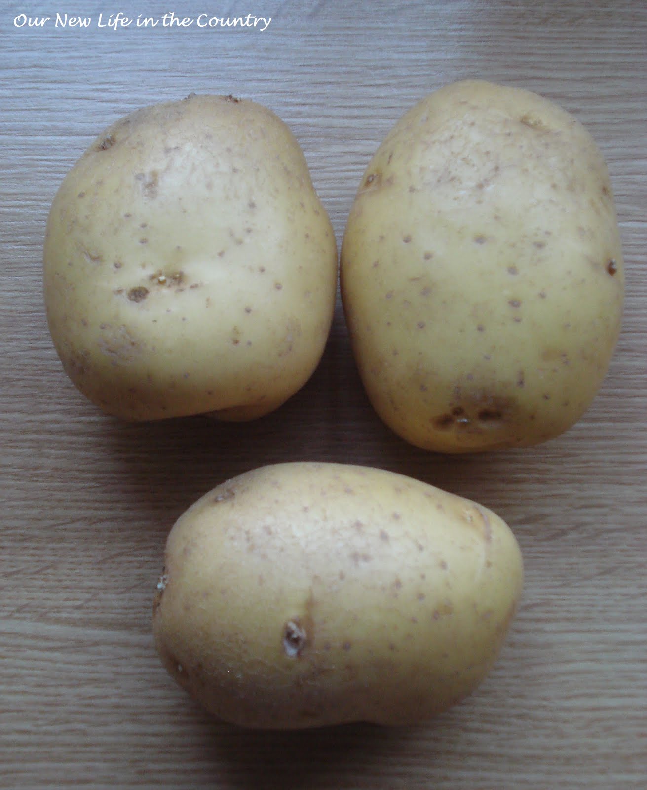 Our New Life in the Country: Four Potatoes and Three Fishes - Meals 3 and 4