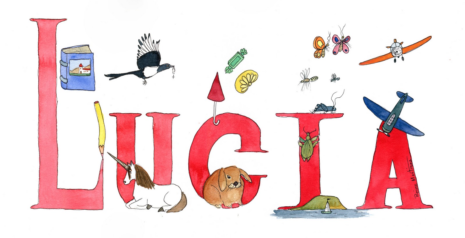 La letra pintada: Lucia