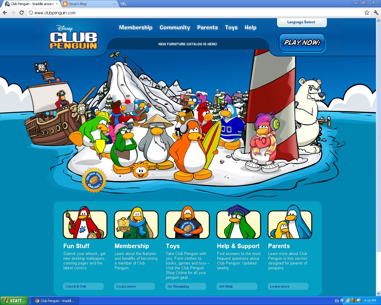 Oscar's Blog!: Club Penguin~New website look for CP