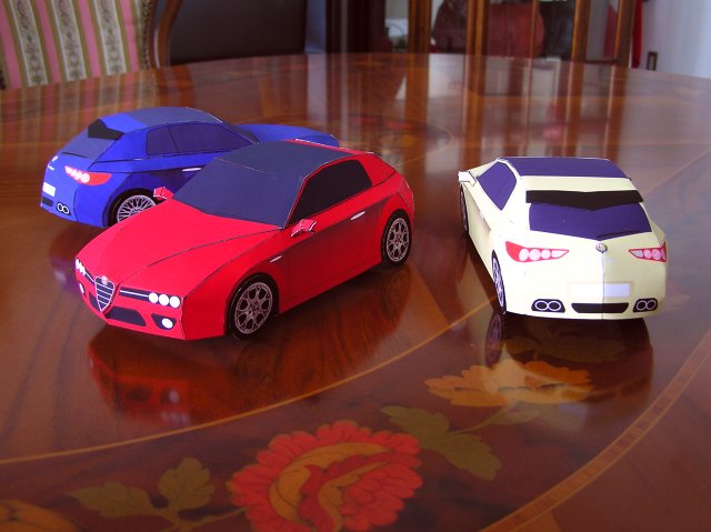 Alfa Romeo Brera Papercraft | Paperized Crafts