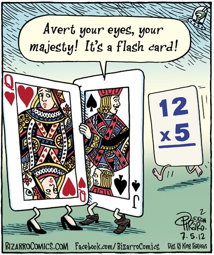 The Dragonfly Forest: Cartoon Saturday flash card humor