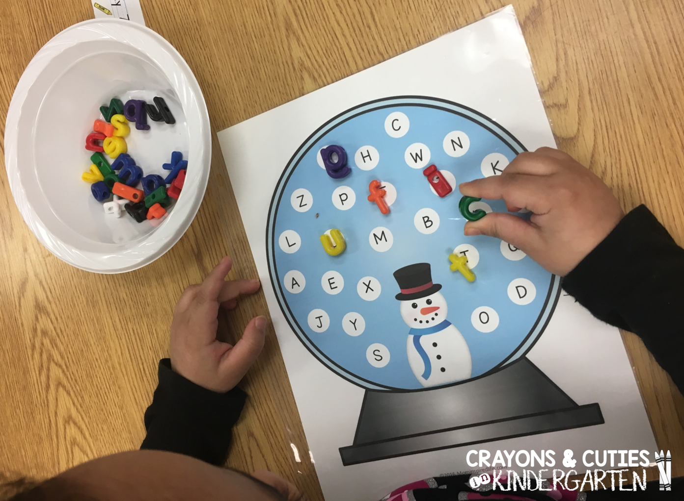 Crayons & Cuties In Kindergarten: Winter Alphabet Activities