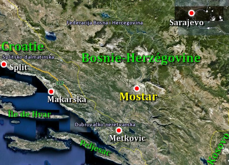 Coins du Monde: BOSNIE-HERZÉGOVINE - Mostar et son vieux pont