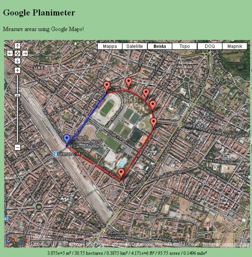 ict-cube: Google Planimeter - misurare aree con Google Maps