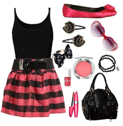 Ruiva Kawaii: Looks rosa e preto para três ocasiões diferentes