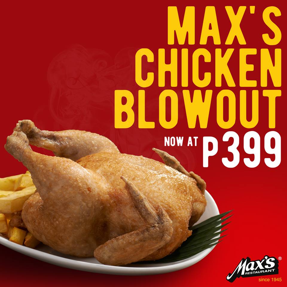 Manila Shopper: Max’s Chicken Blowout Promo: April 2019