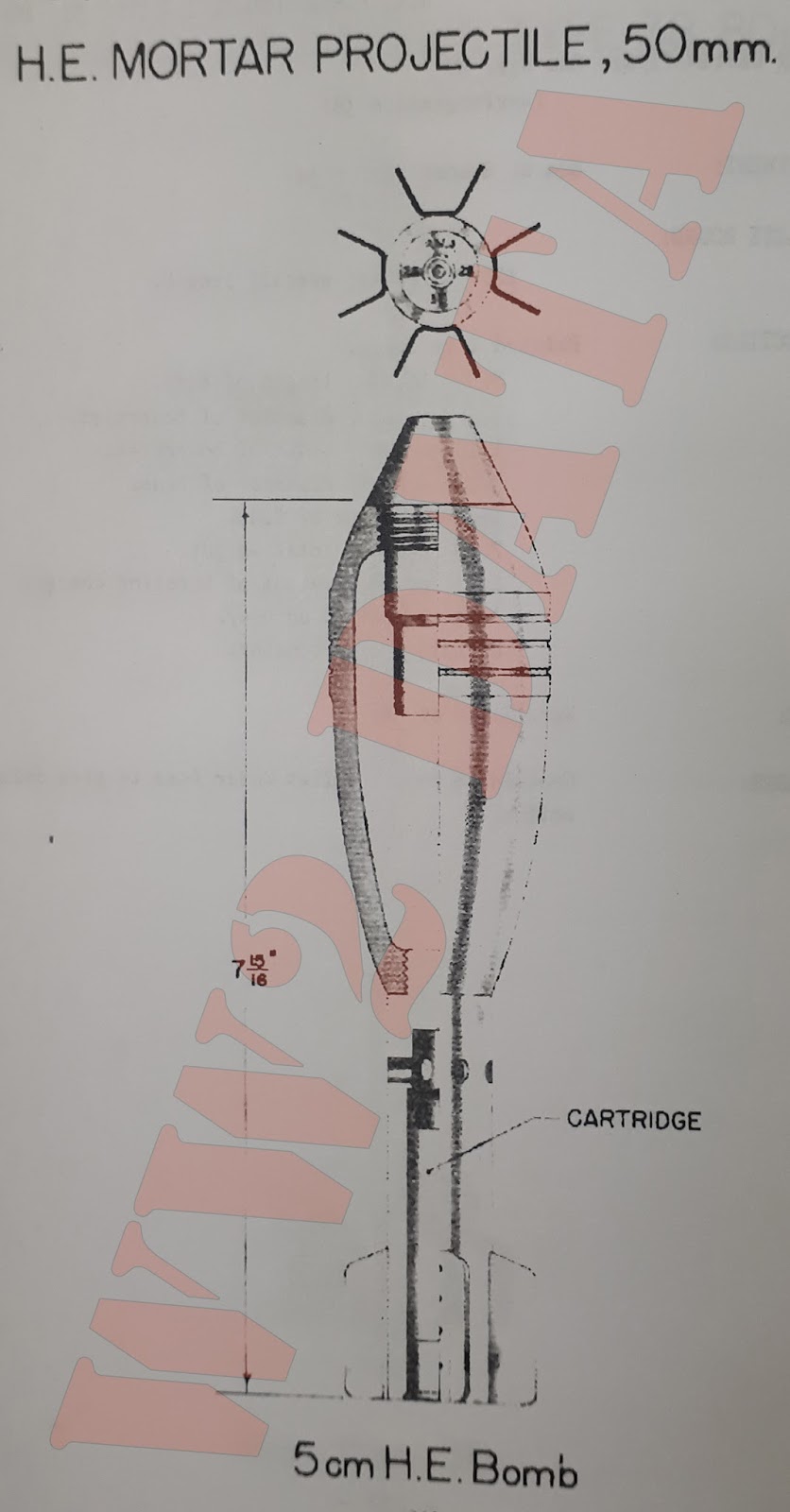 WW2 Equipment Data: German Projectiles - 50mm to 80mm Mortar Rounds