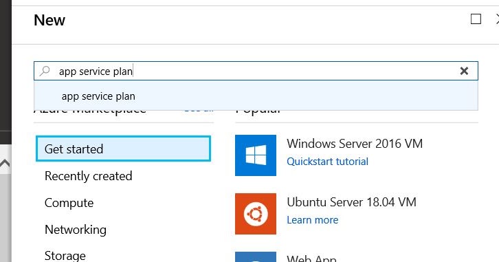Azure App Service Plan creation | C#.NET,SQL Server and Microsoft Azure
