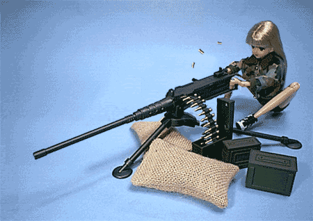funny cats with machine guns