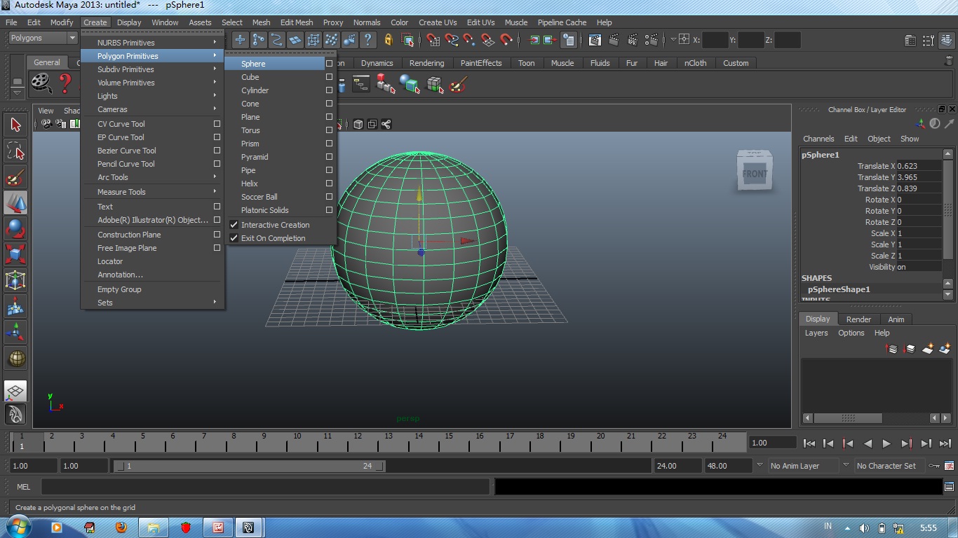 Rio Charles: Tutorial Membuat Object Cylinder, Sphere, Torus, Plane ...