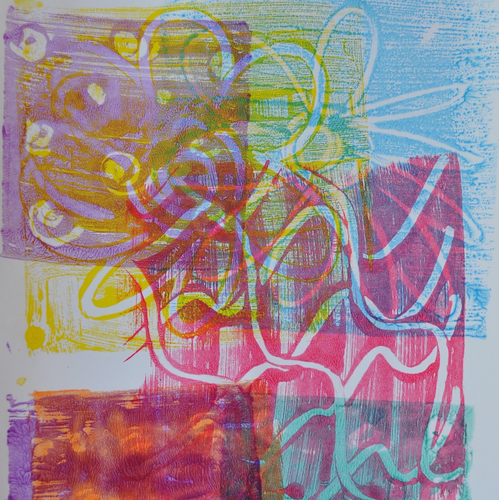 Art with Kids: Simple Monoprints with Tempera Paint