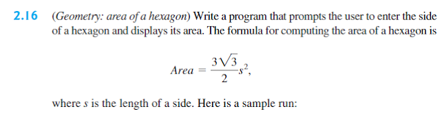 Java Program To Calculate Area Of A Hexagon Computer Science Programming Tutorials
