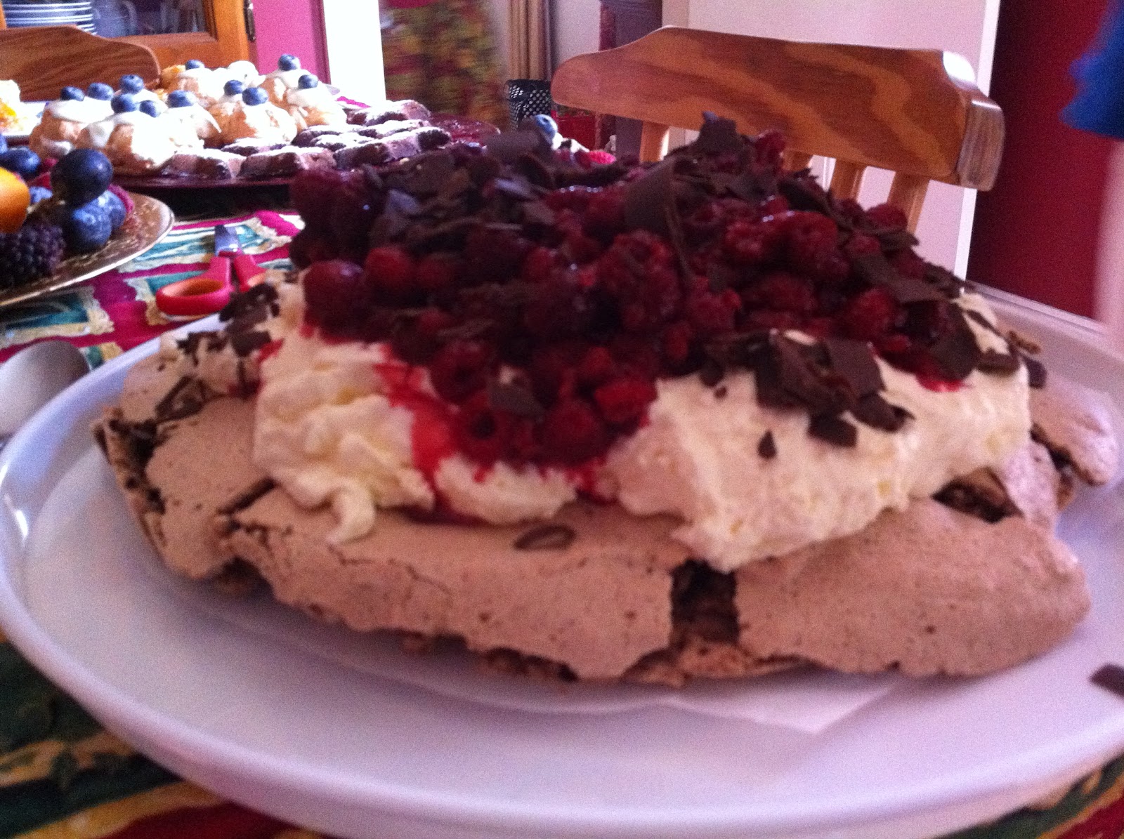 What's Bardy been baking?: Chocolate Raspberry Pavlova - Sweet ...