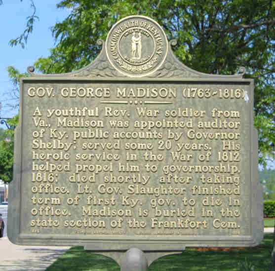 War Of 1812 Chronicles: Gov. George Madison