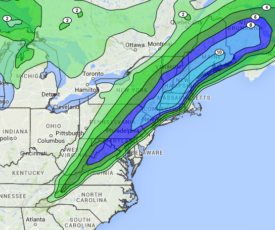 MSE CREATIVE CONSULTING BLOG: Monday 2:20pm: Eastern Winter Storm