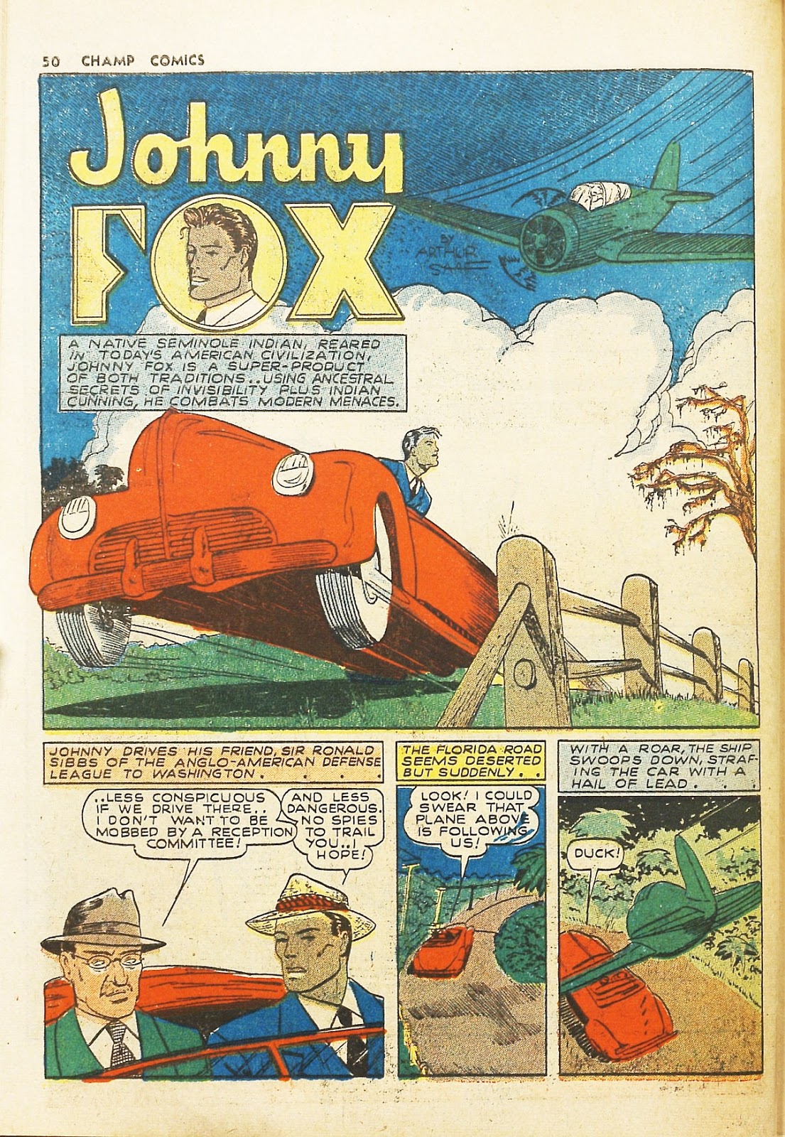 Four-Color Shadows: Johnny Fox-Art Saaf-1941