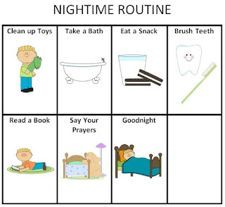 ourhomecreations: Printable Morning and Nightime Routine Charts for Kids