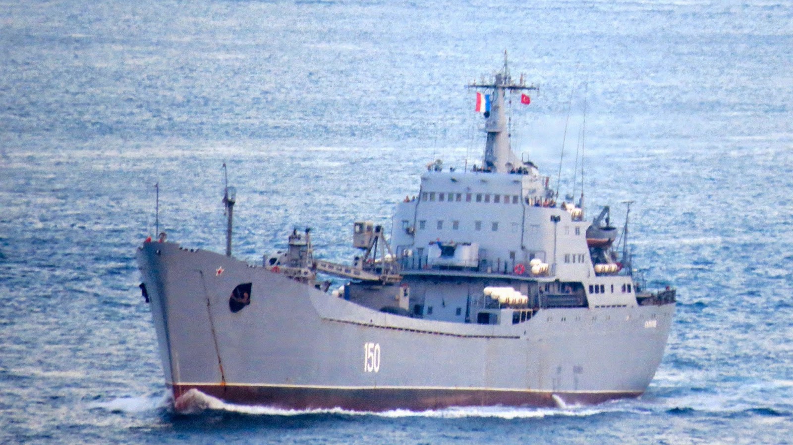 WARSHIPS ON THE BOSPHORUS: 150 SARATOV, Alligator class large landing ship