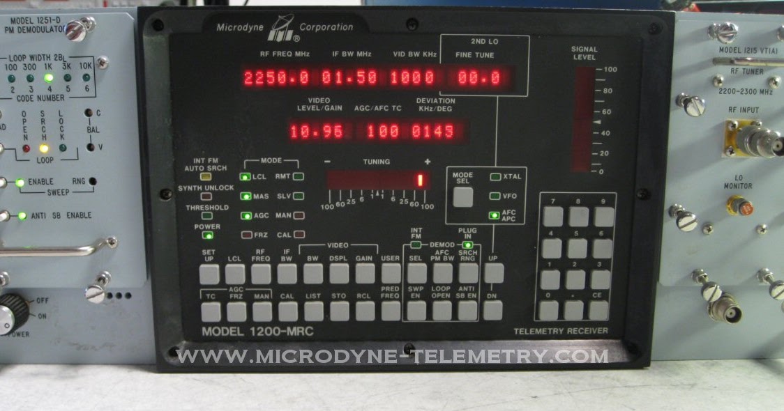 Microdyne Telemetry: Microdyne 1200-MRC Telemetry Receiver