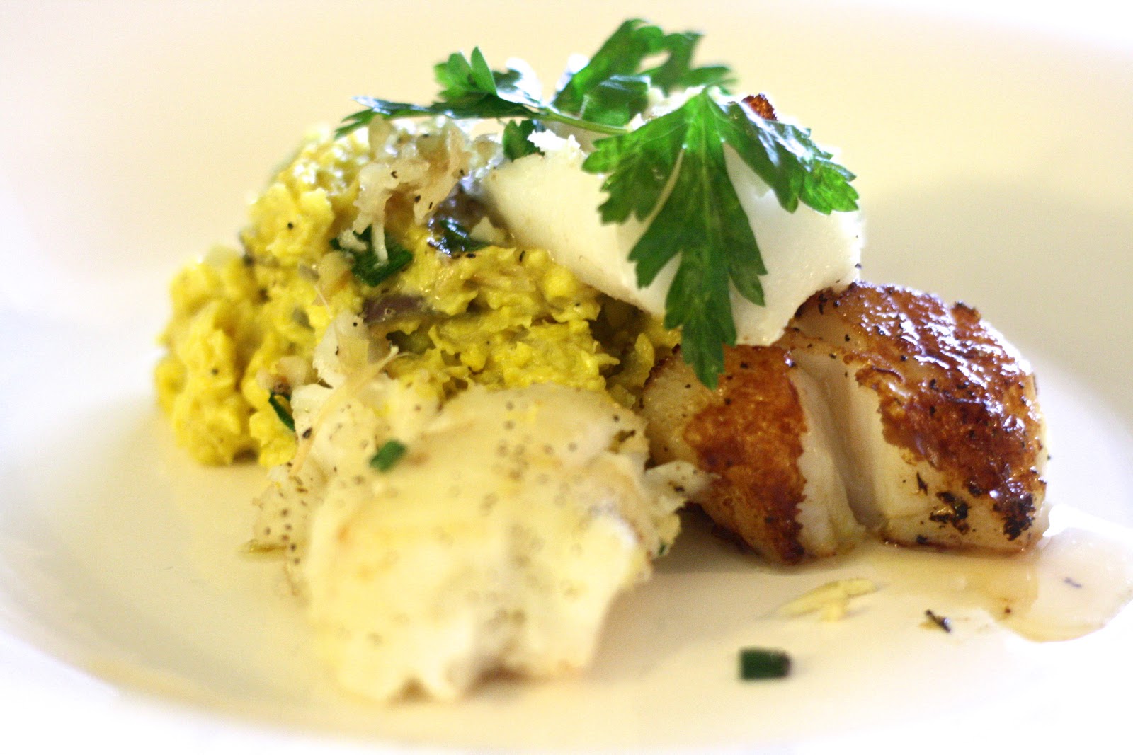 Table For Two: Cod, Scallop & Sweet Corn Polenta
