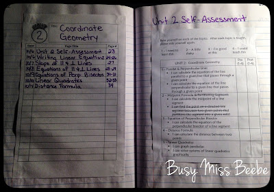 Busy Miss Beebe: 2014-2015 Geometry INB Unit 2 (Coordinate Geometry)