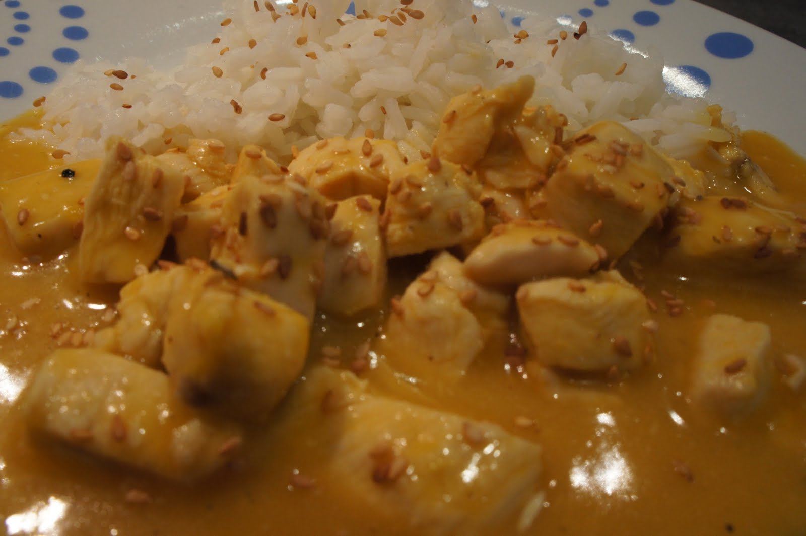 Poulet à l'orange et Compote sirop d'érable