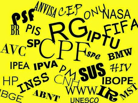 Bendita Língua: Como compor siglas