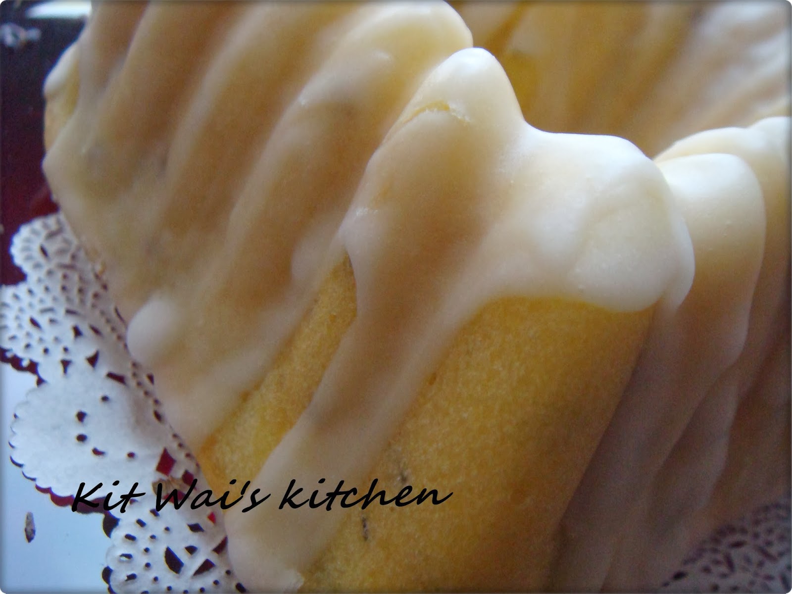 Kit Wai's kitchen : 薰衣草富士蛋糕 ~ Lavender Fuji Cake