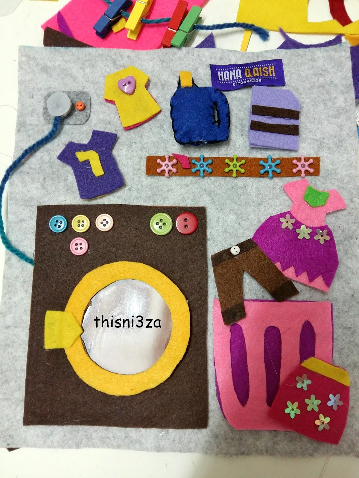 D.I.Y : Busy Book - Washing Machine ~ My Story Board