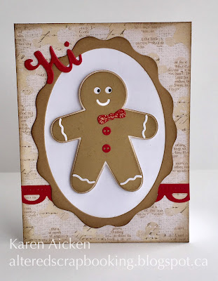 Altered Scrapbooking: Gingerbread Man Card Duo