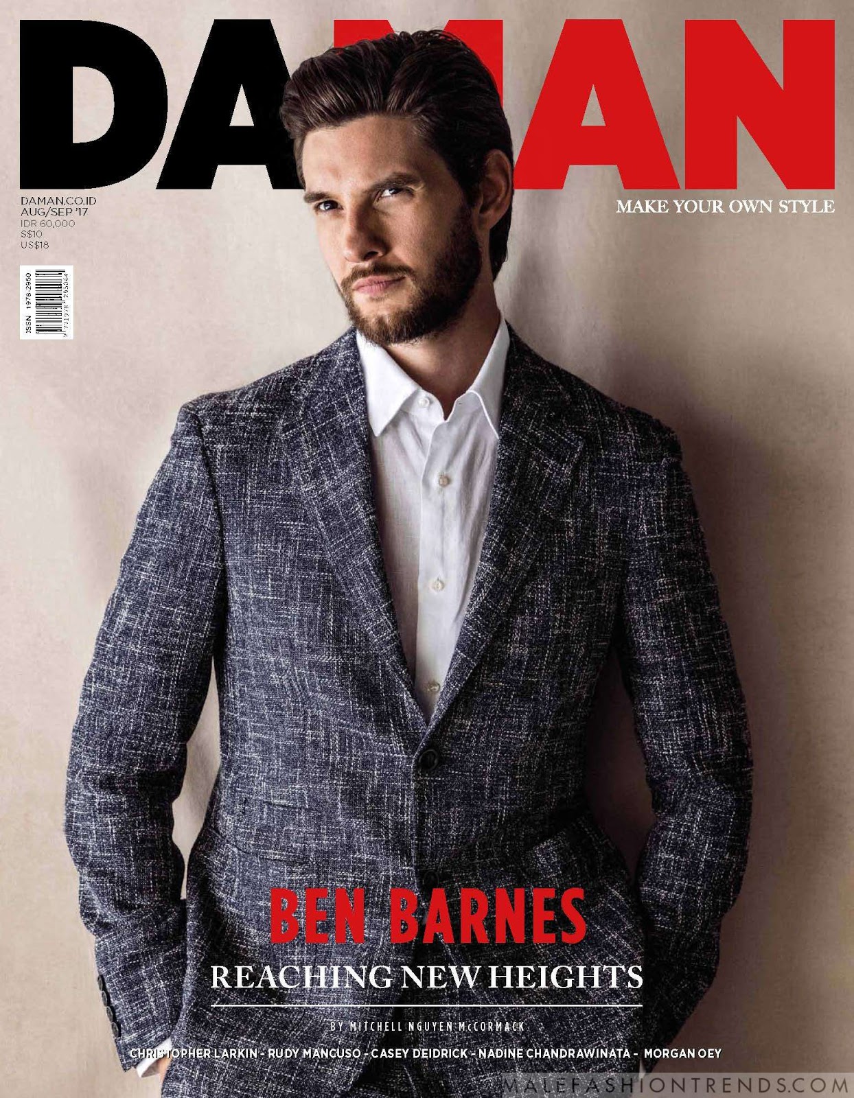 Ben Barnes para DAMAN Magazine por Mitchell Nguyen Mccormack